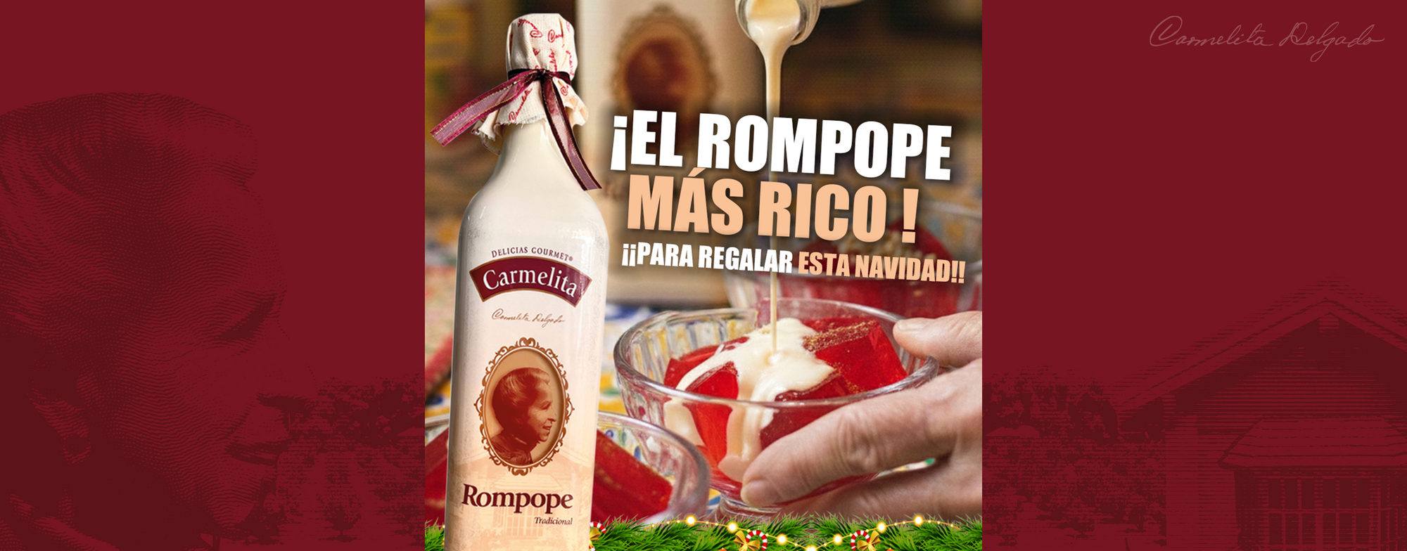 Rompope Carmelita | Rompope artesanal 100% natural y gourmet
